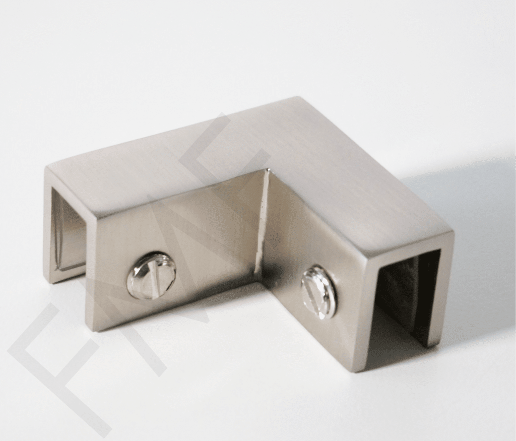 180° Fixed Junior Transom Glass Clamp | Shower Door Hardware