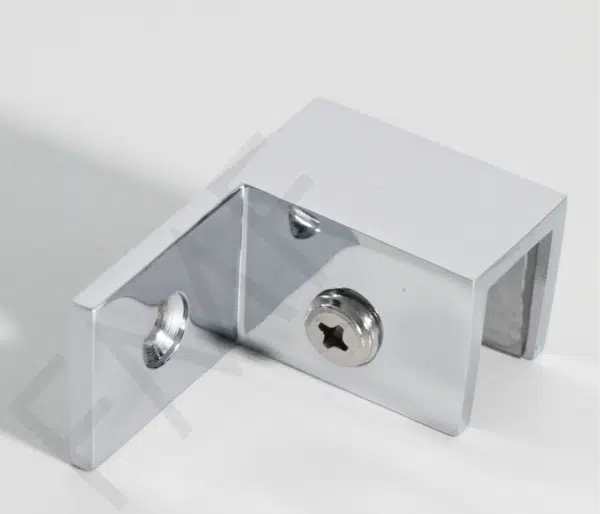 Left Side Sleeve Over Glass Clamp | Shower Door Hardware
