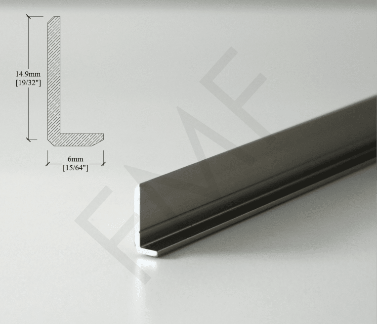 Mirror L-Channel | Shower Door Hardware