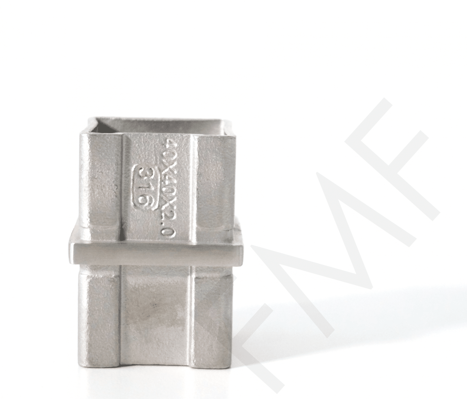 End Cap Threaded for 40x40mm Square Handrail | Railing Hardware