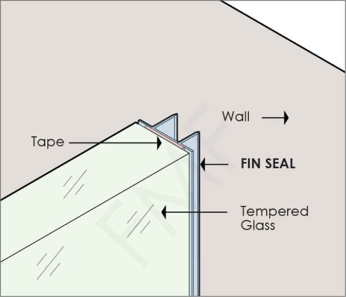 Clear Fin Seal | Shower Door Hardware